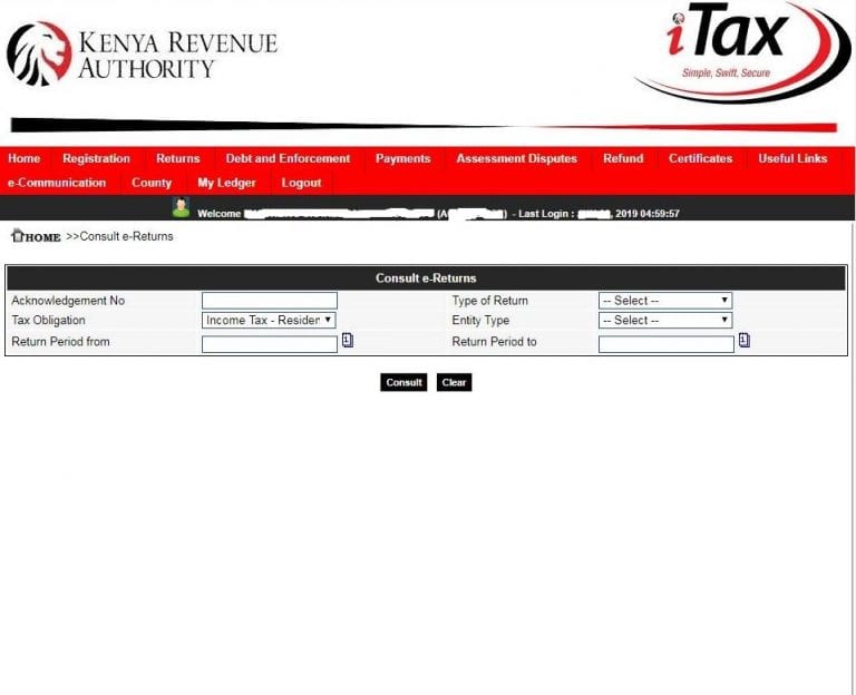 How To View Filed Returns on iTax
