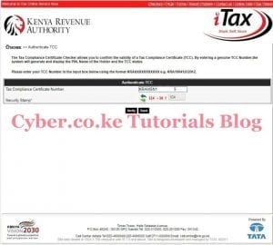 How To Verify KRA Tax Compliance Certificate Using iTax TCC Checker