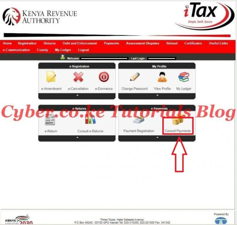 How To Consult and View KRA Payments Using iTax Portal