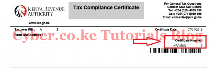 How To Verify KRA Tax Compliance Certificate Using iTax TCC Checker