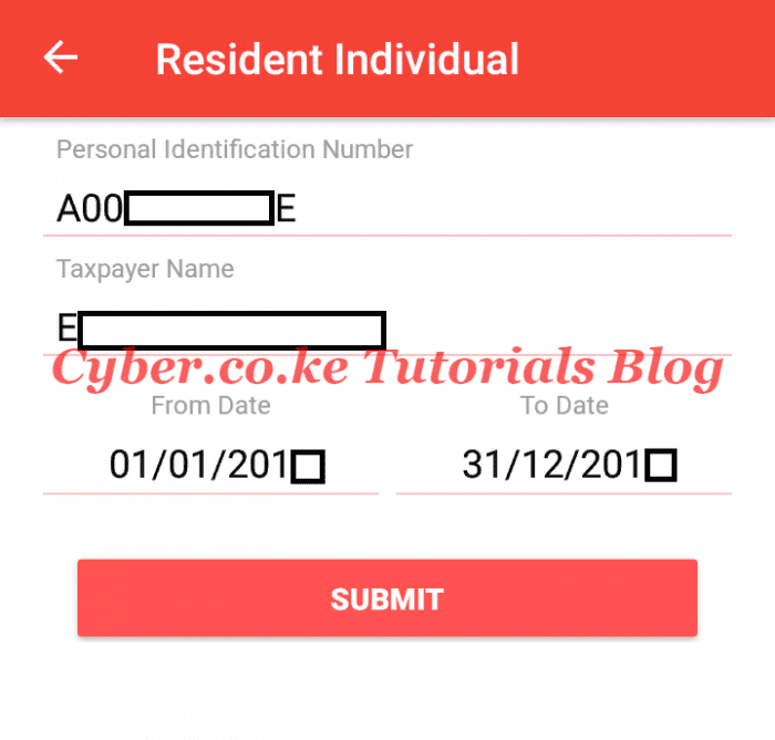 How To File iTax Returns Using The KRA iTax Mobile App