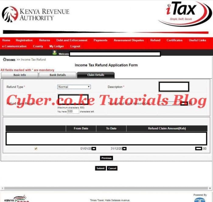 How To Apply For KRA Tax Refund Using iTax Portal