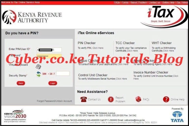 How To Reprint KRA PIN Certificate On KRA iTax Portal