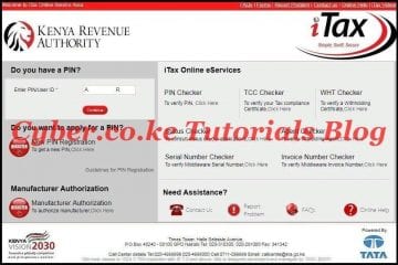 How To Reprint KRA PIN Certificate On KRA iTax Portal