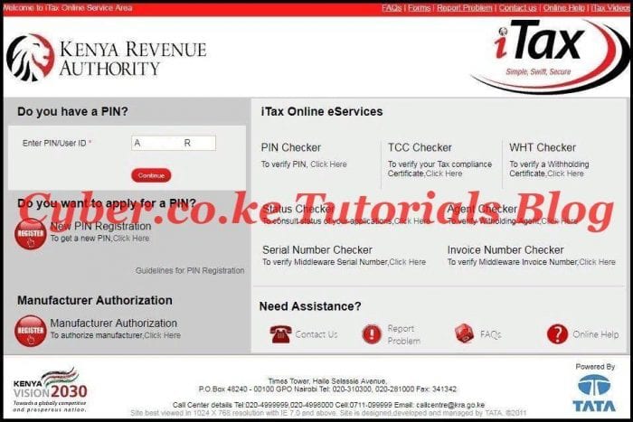 How To Reprint KRA PIN Certificate On KRA iTax Portal