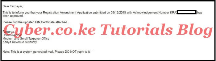 How To Change KRA Email Address Using KRA iTax Portal