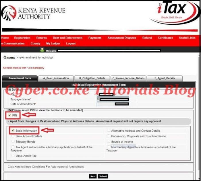 How To Change KRA Email Address Using KRA iTax Portal