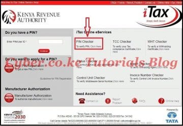 How To Confirm The Validity Of KRA PIN Using iTax PIN Checker