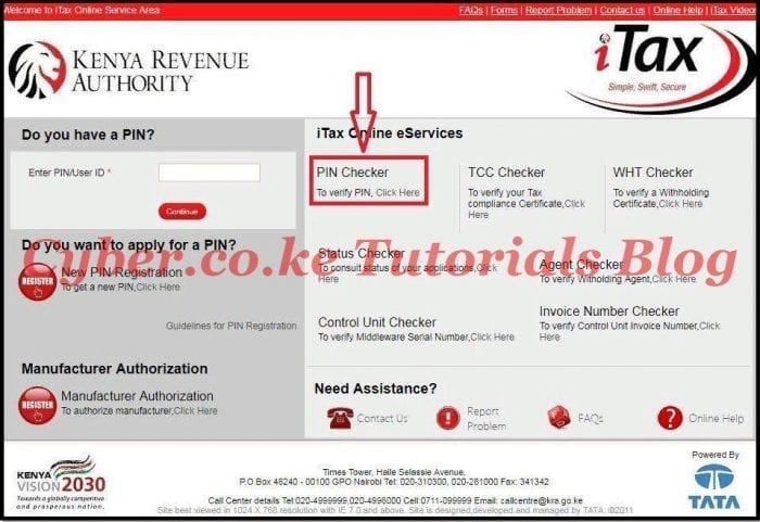How To Confirm The Validity Of KRA PIN Using iTax PIN Checker