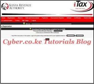 How To Change KRA Email Address Using KRA iTax Portal