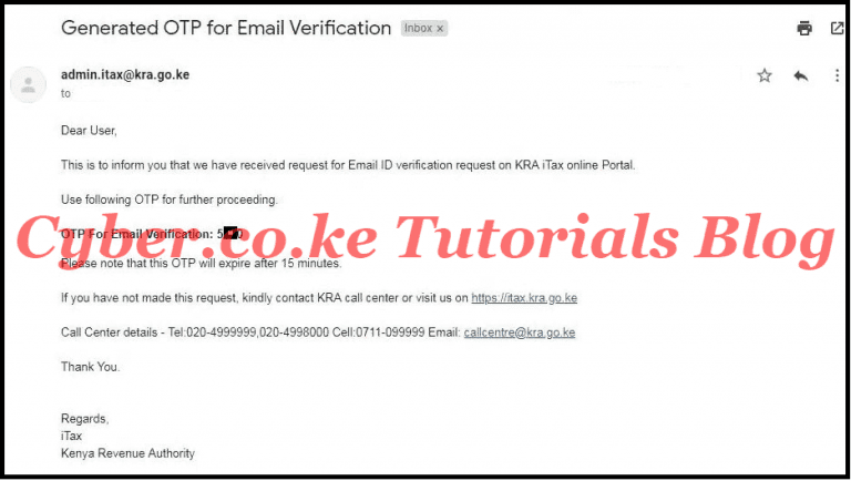How To Change KRA Email Address Using KRA iTax Portal