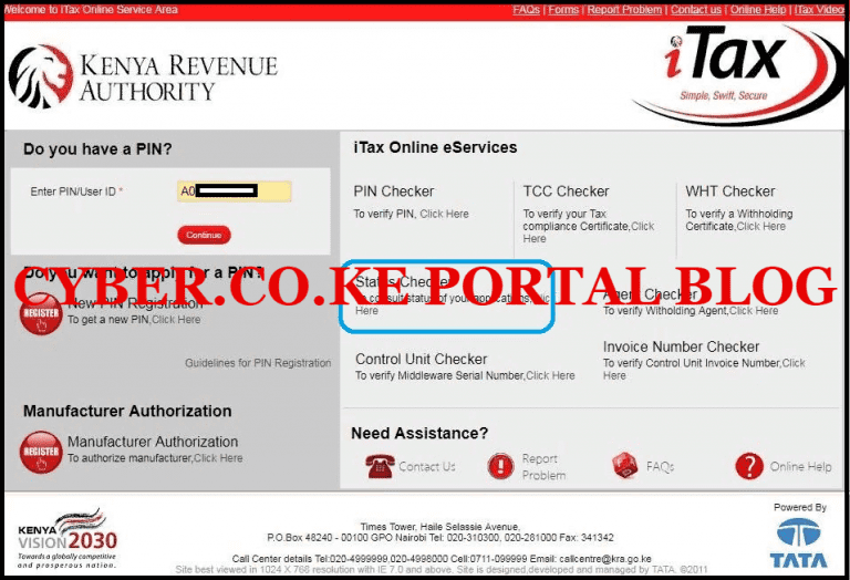 How To Track Status Of Application Using KRA iTax Status Checker