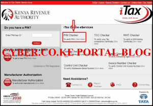 How To Use KRA iTax PIN Checker Functionality On iTax Portal