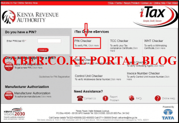 How To Use KRA iTax PIN Checker Functionality On iTax Portal