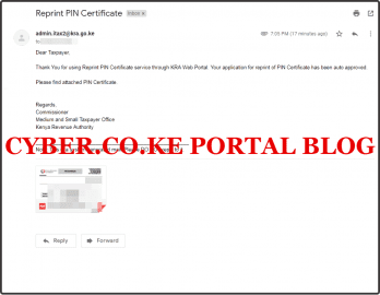How To Reprint KRA PIN Certificate On KRA iTax Web Portal