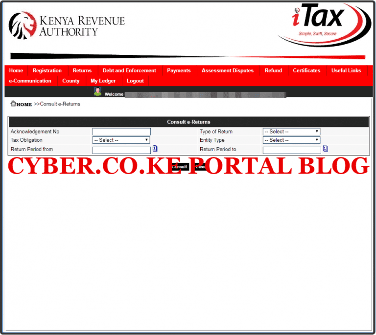 How To View Filed KRA Returns Using KRA iTax Portal