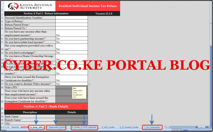 How To Download KRA Returns Excel Sheet On iTax Portal