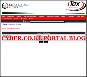 How To Download KRA PIN Certificate PDF Format Using iTax Portal