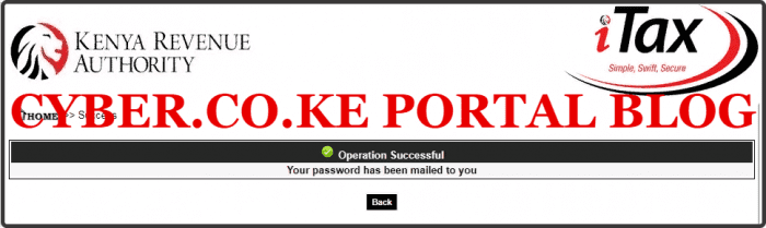 How To Reset Forgotten KRA Password Using KRA iTax Portal
