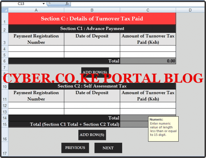 How To Download Turnover Tax Form Using KRA iTax Portal