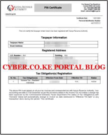 How To Print KRA PIN Certificate Using KRA iTax Portal