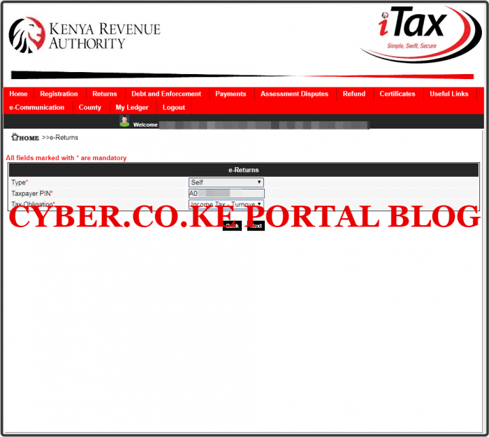 How To File Turnover Tax Returns In Kenya Using iTax Portal