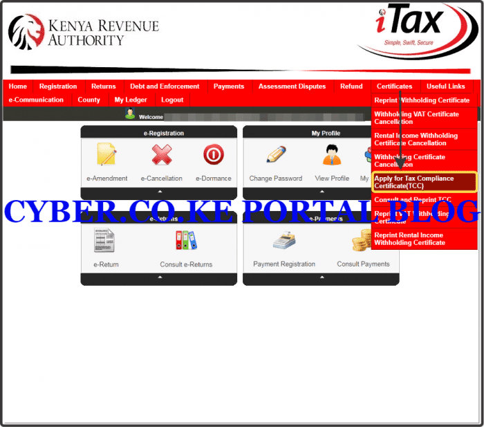 How To Apply For KRA Clearance Certificate Using iTax Portal