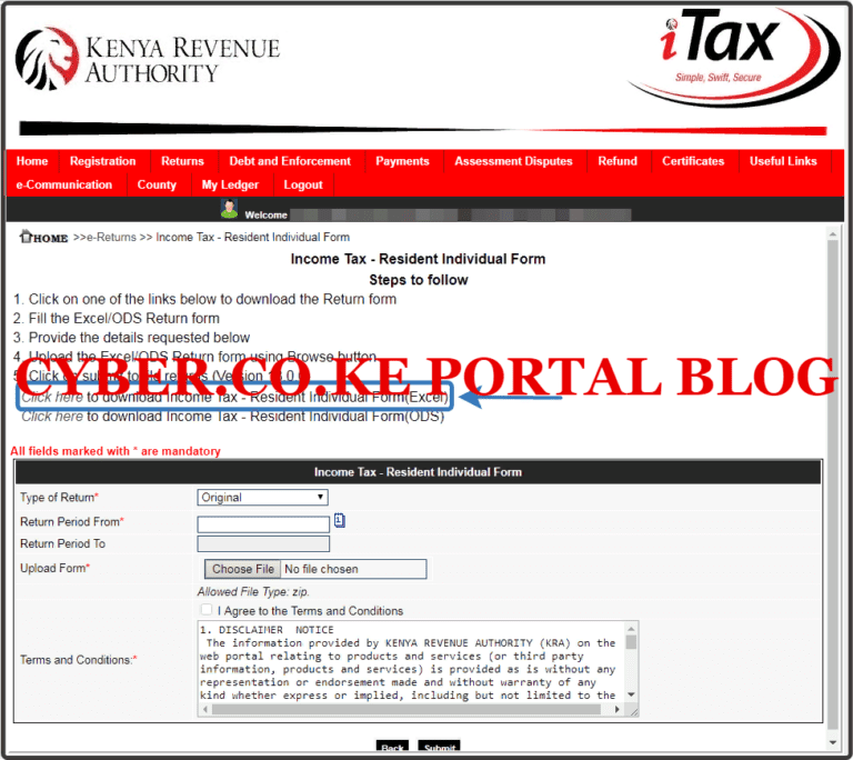 How To Download IT1 Individual Resident Return Form
