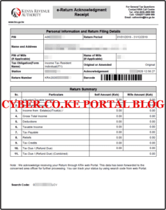 How To Download KRA Return Receipt On KRA Portal