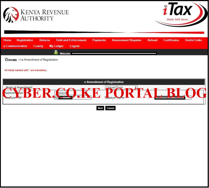 How To Change KRA Email Using KRA Portal