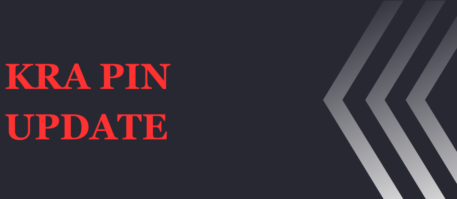 KRA PIN Update