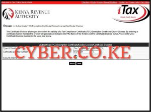 How To Check The Validity of Tax Compliance Certificate