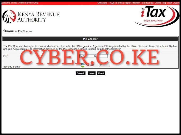 How To Check KRA PIN Using KRA PIN Checker On iTax
