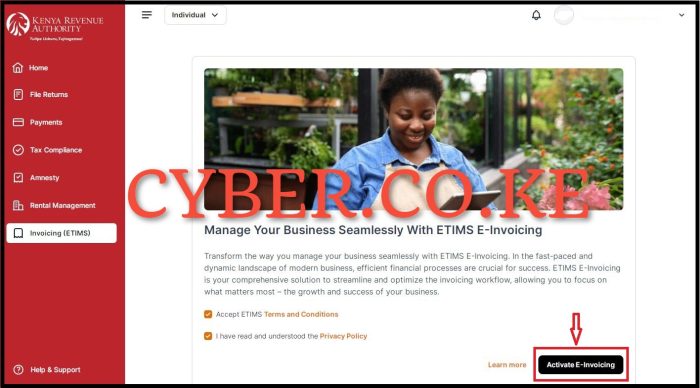 How To Register for eTIMS using eCitizen (Non VAT Taxpayers)