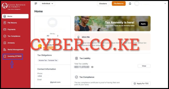 How To Register for eTIMS using eCitizen (Non VAT Taxpayers)