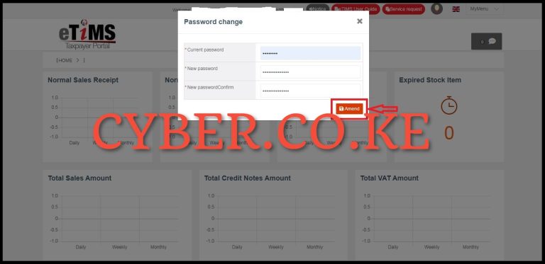How To Change eTIMS Password on eTIMS Taxpayer Portal