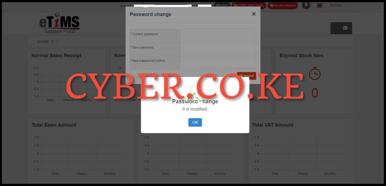 How To Change eTIMS Password on eTIMS Taxpayer Portal