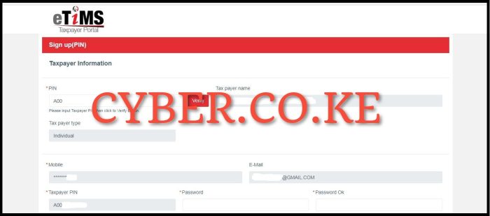 How To Register for eTIMS using eTIMS Taxpayer Portal